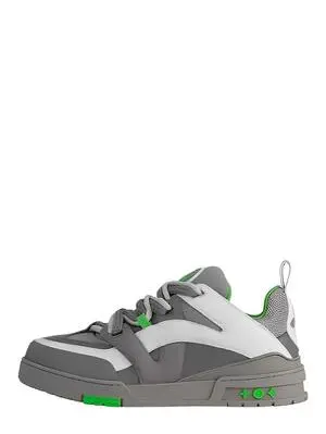 LOUIS VUITTON Skate Sneakers - Grey/white/green