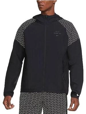 Nike Run Division Reflective Hooded Jacket - Black