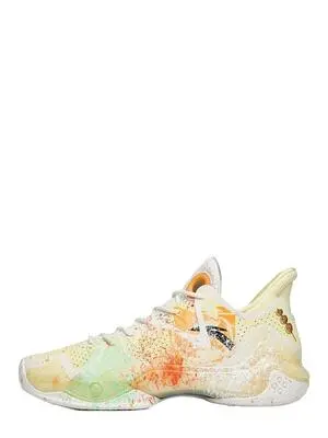 ANTA Shock Wave 4 Athletic Sneakers - White/yellow/green