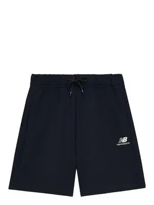 NEW BALANCE Logo Cotton Shorts - Black/white