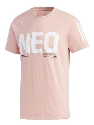 Adidas Neo Cs Tee 3 Sports Short Sleeve - Pink