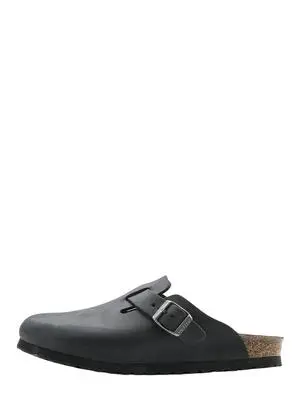 BIRKENSTOCK Boston Oiled Leather Clogs - Black