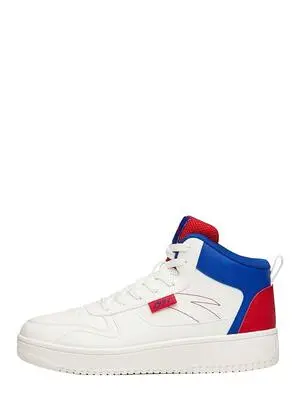 ANTA High Top Sneakers - White/blue/red
