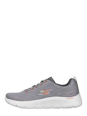 Sketchers Go Walk Flex Athletic Shoes - Grey/orange