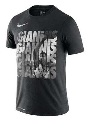 Nike Dri-fit Milwaukee Bucks Basketball T-shirt - Black