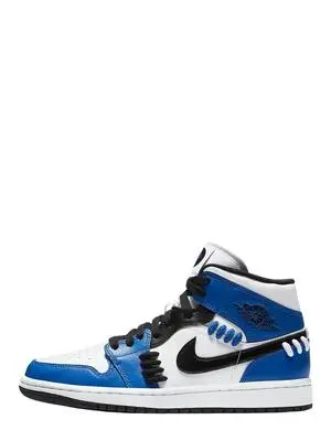 JORDAN Air Jordan 1 Mid "Sisterhood" Sneakers Game Royal/black/white