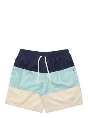 Nike Colorblock Quick Dry Woven Sports Shorts - Blue