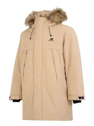 NEW BALANCE Long Puff Down Jacket Asia Sizing - Tan