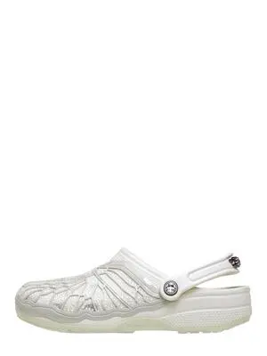 CROCS X Swarovski Embellished Classic Clogs - Ivory