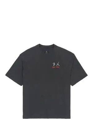 JORDAN X Union Crossover Ss22 Solid Color Breathable Logo Round Neck Short Sleeve Asia Edition Black - Default Color