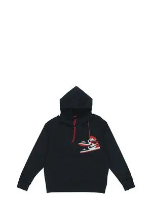 JORDAN Air Jumpman Fleece Lined Hoodie - Black