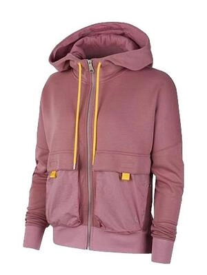 JORDAN Air Full-length Zipper Cardigan - Light Red