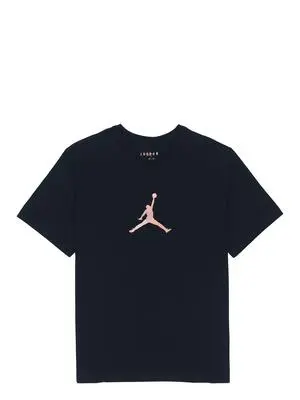 JORDAN Sport Dna Solid Color Logo Alphabet Numeric Round Neck Short Sleeve Black - Default Color