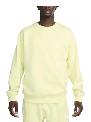 Nike Solo Swoosh Fleece Crewneck - Yellow