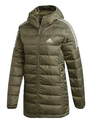 Adidas Light Down Hooded Parka - Legacy Green