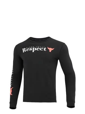 Under Armour Project Rock Respect Long Sleeve T-shirt - Black