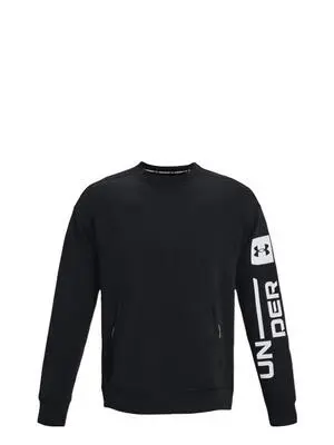 Under Armour Summit Knit Graphic Crew Sweatshirt - Black/white