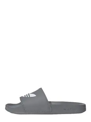 Adidas Adilette Lite Slides With Trefoil Logo - Grey