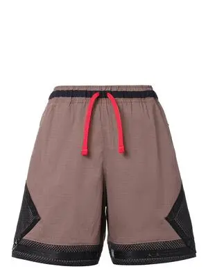 JORDAN X Paris Saint-germain Series Splicing Mesh Drawstring Sports Shorts - Default Color