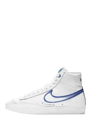 Nike Blazer Mid '77 High Top Sneakers - White/blue