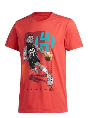 Adidas Basketball Sports Short Sleeve - Red
