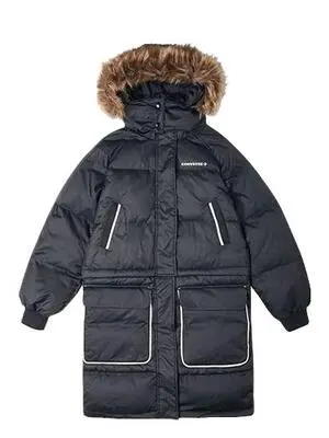 CONVERSE Long Down Jacket - Black