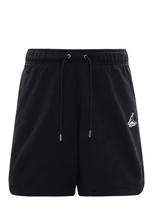 JORDAN Essentials Logo Pattern Lacing Sports Shorts - Black