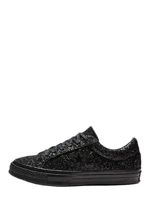 CONVERSE One Star Glitter Low Top Sneakers - Black