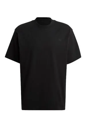 Adidas Solid Color Round Neck Pullover Short Sleeve Casual Black T-shirt - Multi-color