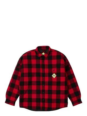 PALACE Hardware Insulated Shirt 'red - Red/black