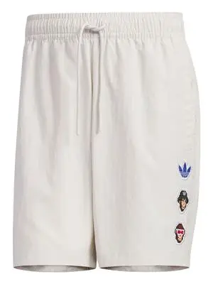 Adidas X Monkey Kingdom Woven Shorts - White