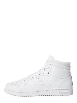 Adidas Top Ten High Top Lace Up Sneakers - White