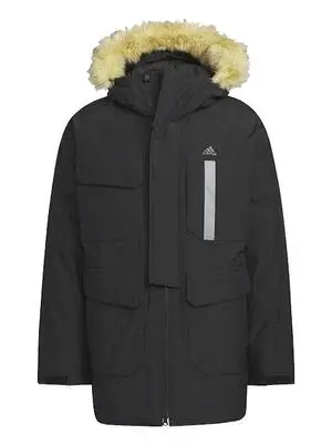 Adidas Furry Down Parka - Black
