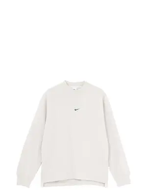 Nike Logo Pattern Loose Round Neck Long Sleeve T-shirt - Default Color