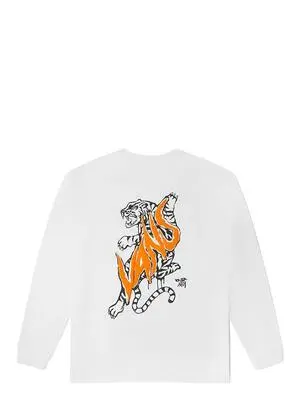 VANS Embroidered Logo Round Neck Long Sleeves Couple Style - White