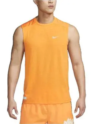 Nike Dri-fit Run Division Rise 365 Sleeveless Top - Orange