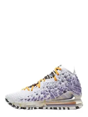 Nike Nike LeBron 17 'Bron 2K Playoffs' Gamer Exclusive Sneakers White/purple