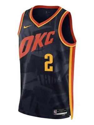 Nike Dri-fit Nba Swingman Jersey 2023/24 City Edition Oklahoma City Thunder Shai Gilgeous-alexander - College Navy
