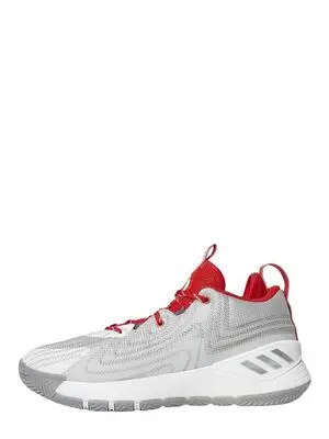 Adidas D Rose Son Of Chi 2 Mid Top Sneakers - Silver/red