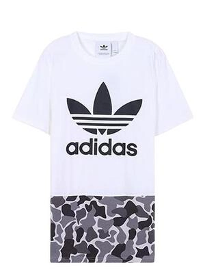 Adidas Originals Short Sleeve T-shirt With Camouflage Print - White