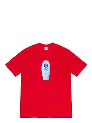 Supreme Fw19 Week 1 Super Cream Tee Short Sleeve - Red