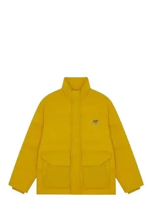 NEW BALANCE Padded Logo Print Jacket - Yellow