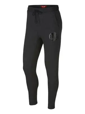 Nike Golden State Warriors Basketball Training Sports Pants/trousers/joggers Dark Grey - Multi-color
