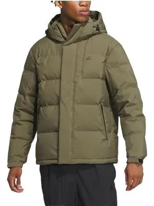 Adidas Down Hooded Jacket - Green