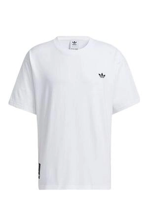 Adidas Originals Athleisure Casual Sports Back Printing Round Neck Short Sleeve - White
