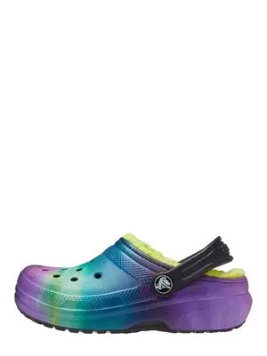 CROCS Classic Lined Clogs - Blue/green/purple