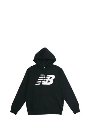 NEW BALANCE Hooded Long Sleeve Athleisure Sports Sweatshirt - Black