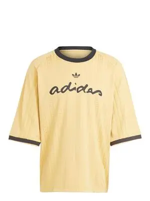 Adidas Fashion Graphic T-shirt Asia Sizing 'yellow Black - Oat