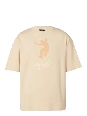 JORDAN X Union Crossover Round Neck Tee 'khaki - Multi-color