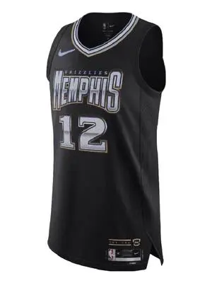 Nike X Nba Memphis Grizzlies 'ja Morant 12' 22-23 Jersey - Black/blue/grey